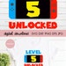 Level 5 Unlocked Svg 5th Birthday Boy Five Years Old Gamer Funny Kids ...
