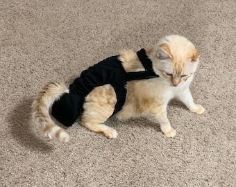 OVERALLS Cat Diapers Stud Pants With STRAPS for Incontinence or ...