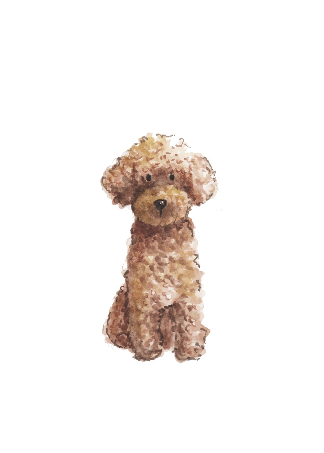 5x7 Poodle Print - Etsy