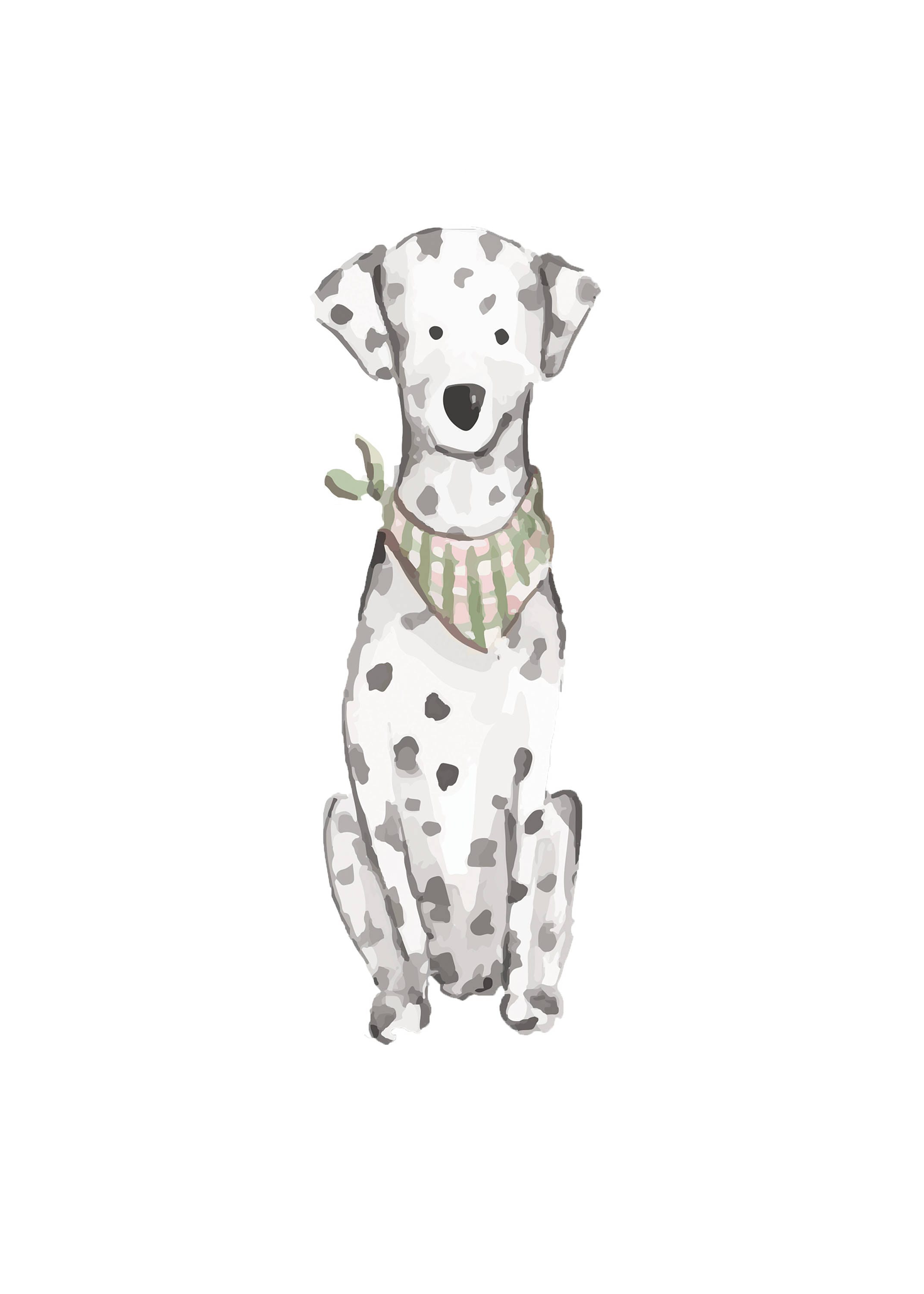 5x7 Dalmatian Print - Etsy