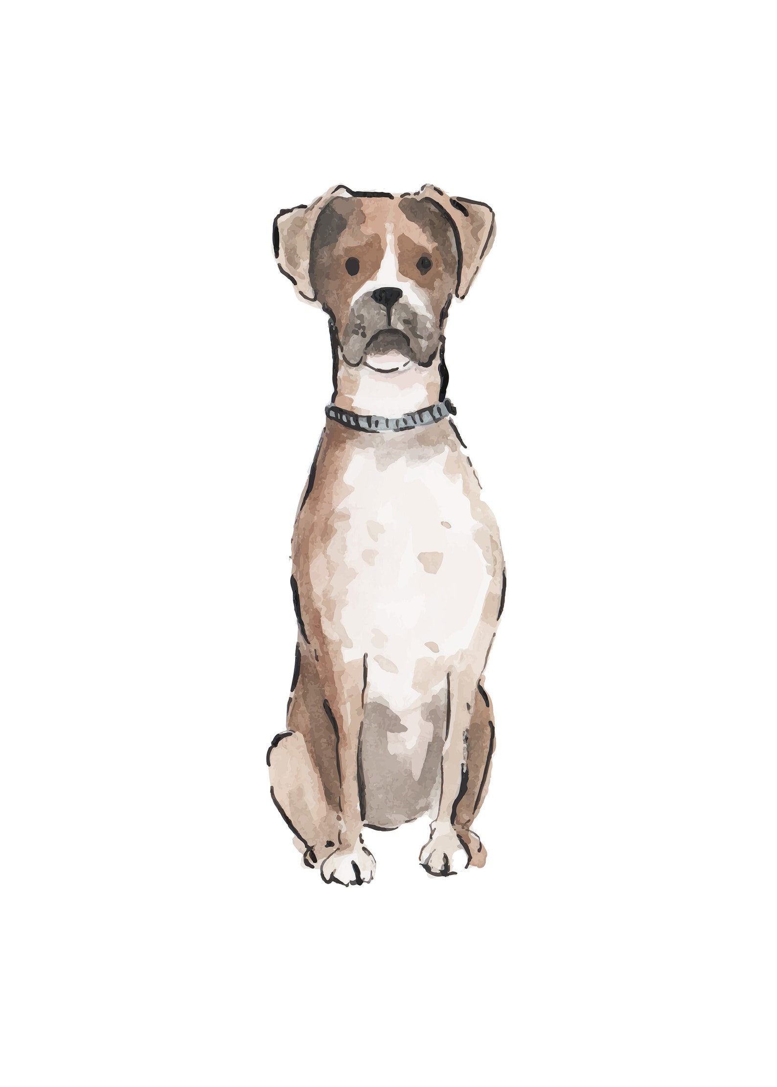 5x7 Boxer Print - Etsy