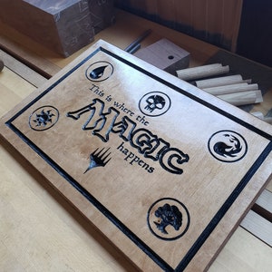 Magic the Gathering Inspired Sign - Mana Symbols - MTG - Causal Home ...