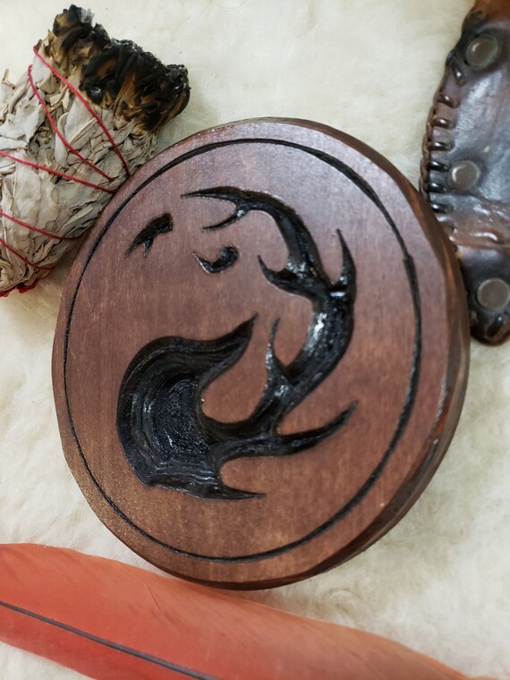 MTG Red Mana Symbol Fire Wood Carved Magic the Gathering | Etsy