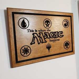 Magic the Gathering Inspired Sign Mana Symbols MTG - Etsy