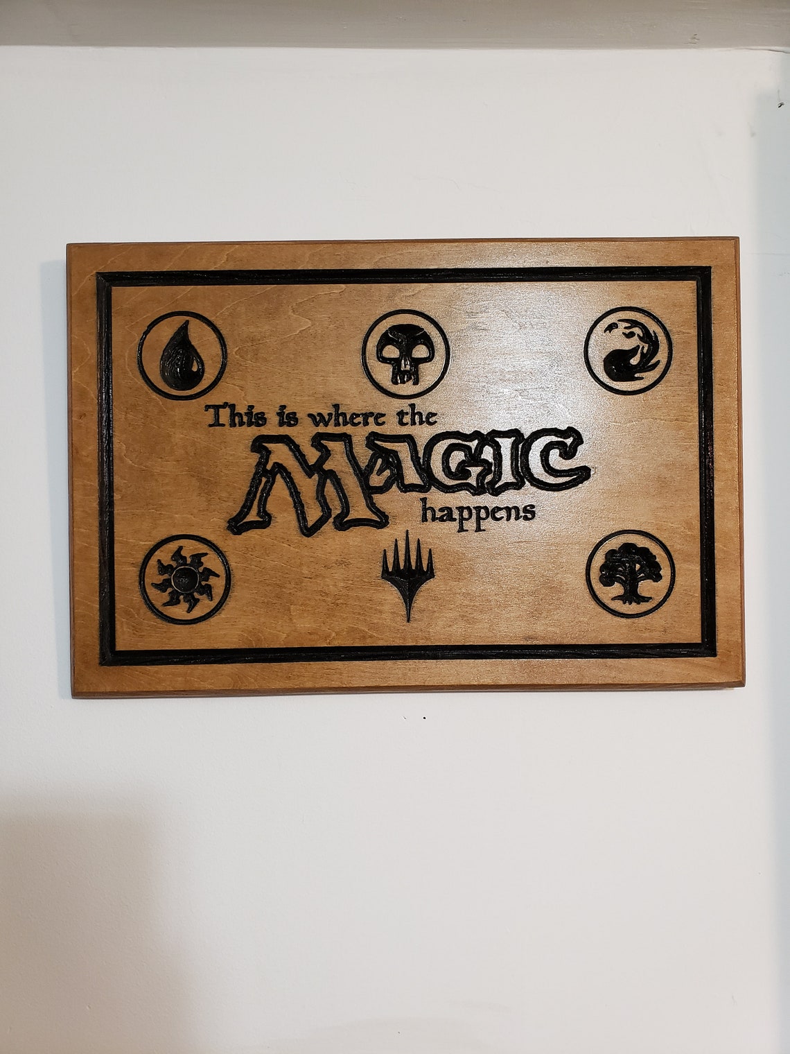 Magic the Gathering Inspired Sign Mana Symbols MTG - Etsy
