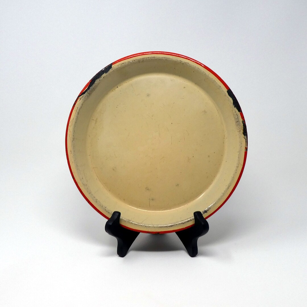 Vintage Enamel Pie Plate Enamel Saucer - Etsy