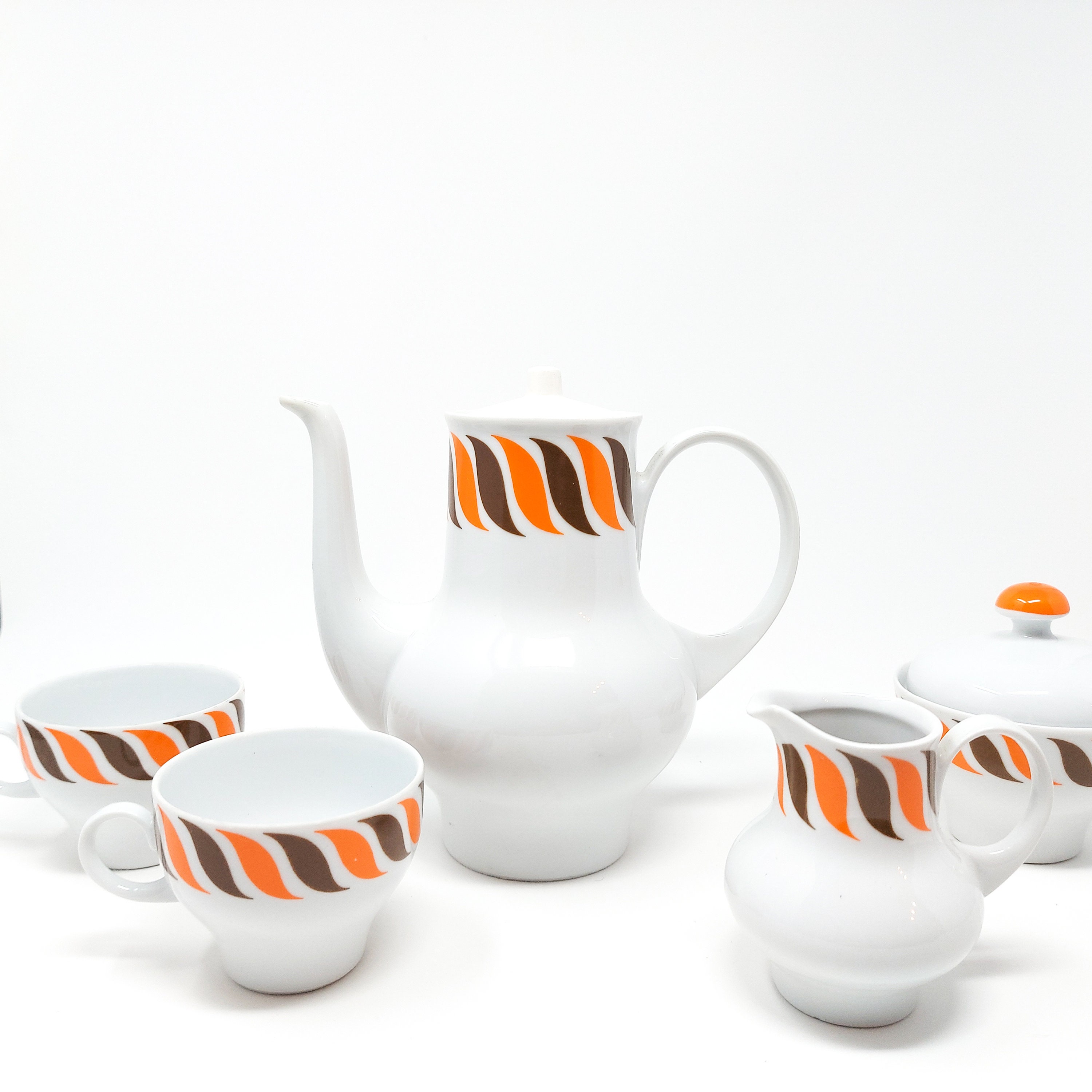 Retro Porcelain Tea Set Kahla Made in the German Democratic Republic - Etsy