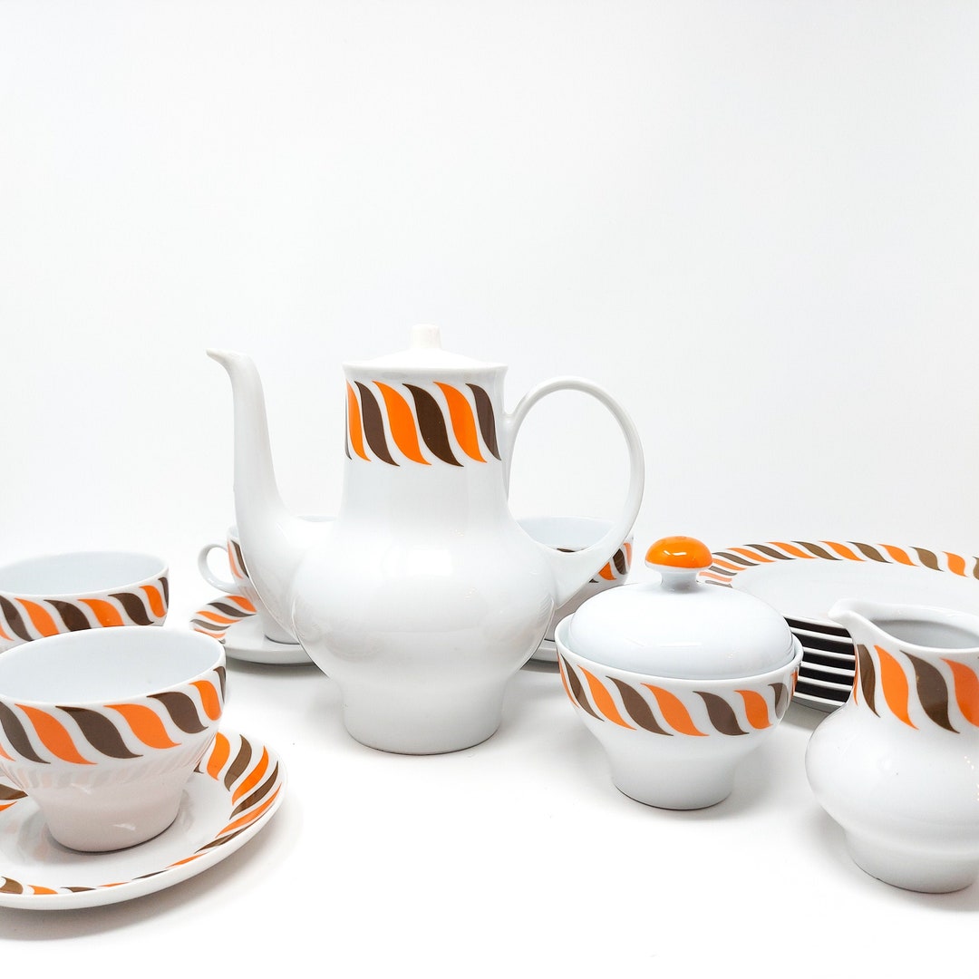 Retro Porcelain Tea Set Kahla Made in the German Democratic Republic - Etsy