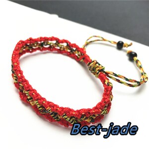 Hand LINE RED Hand Woven Braided Rope Lady Hand String Cord - Etsy