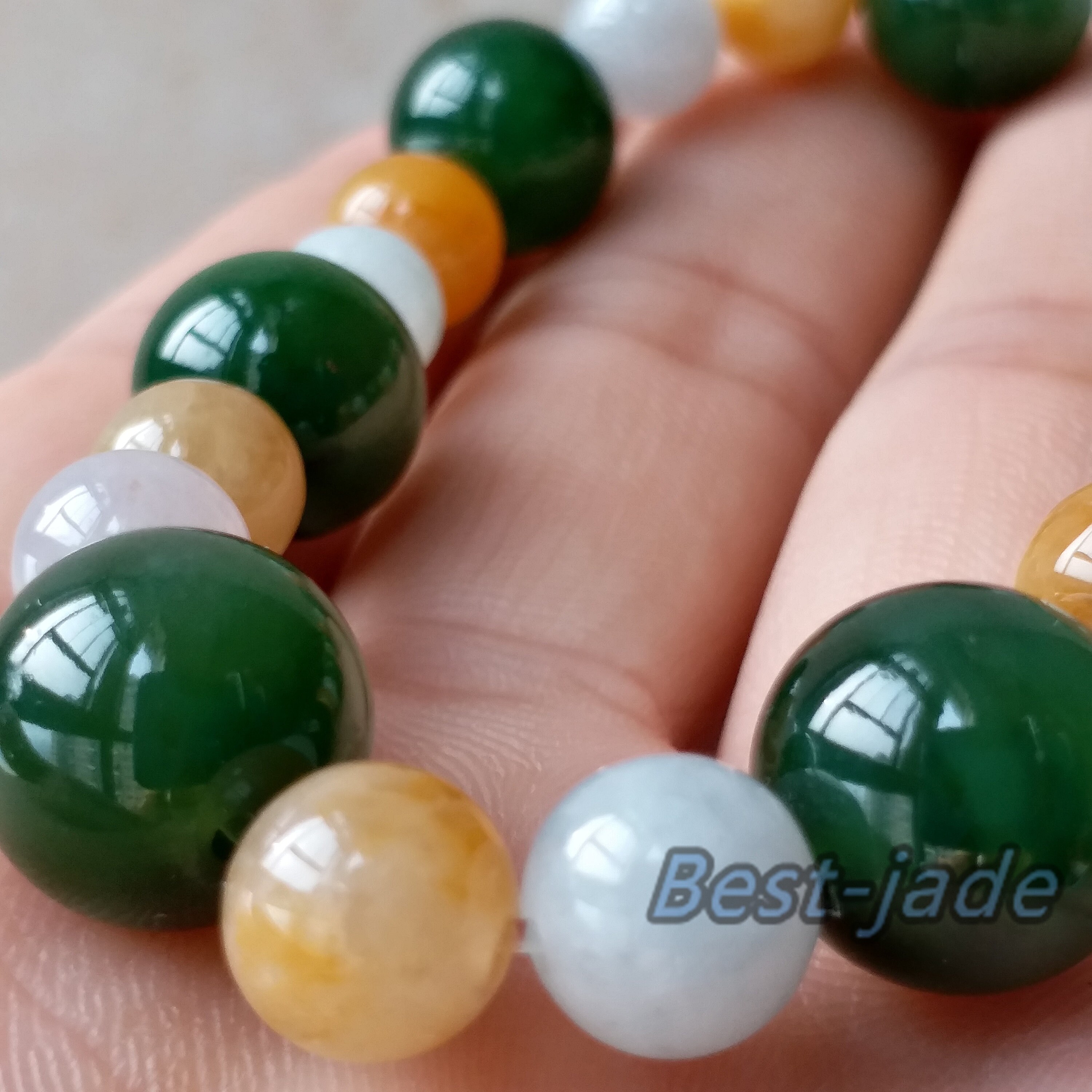 Nephrite Jadeite and Yellow Jade 14mm Grade A Green Canadian | Etsy