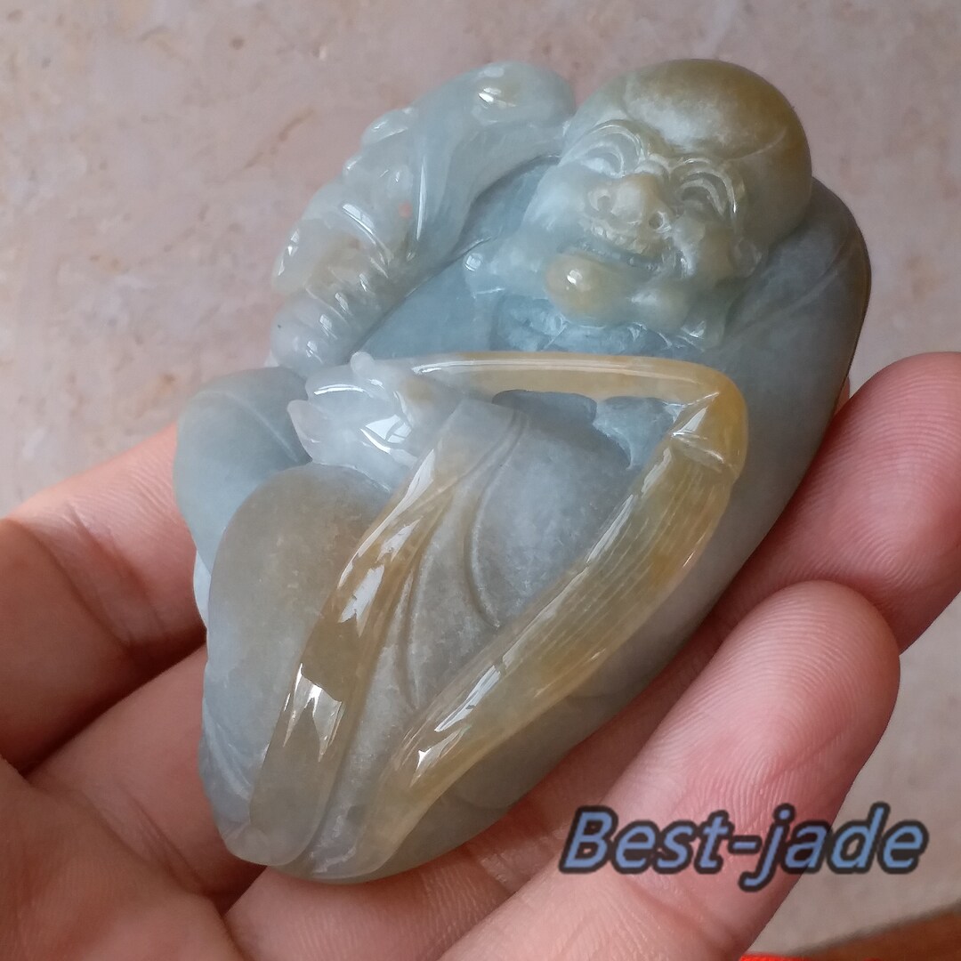 Dharma Natural Yellow Grade A Jade Hand Held Massage Dull - Etsy