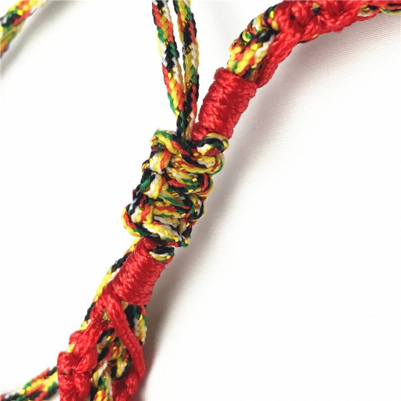 Hand LINE RED Hand Woven Braided Rope Lady Hand String Cord - Etsy
