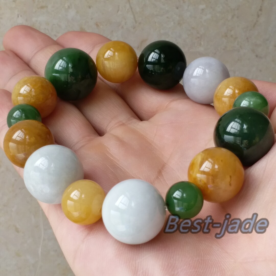 Nephrite Jadeite and Yellow Jade 18mm Grade A Green Canadian - Etsy