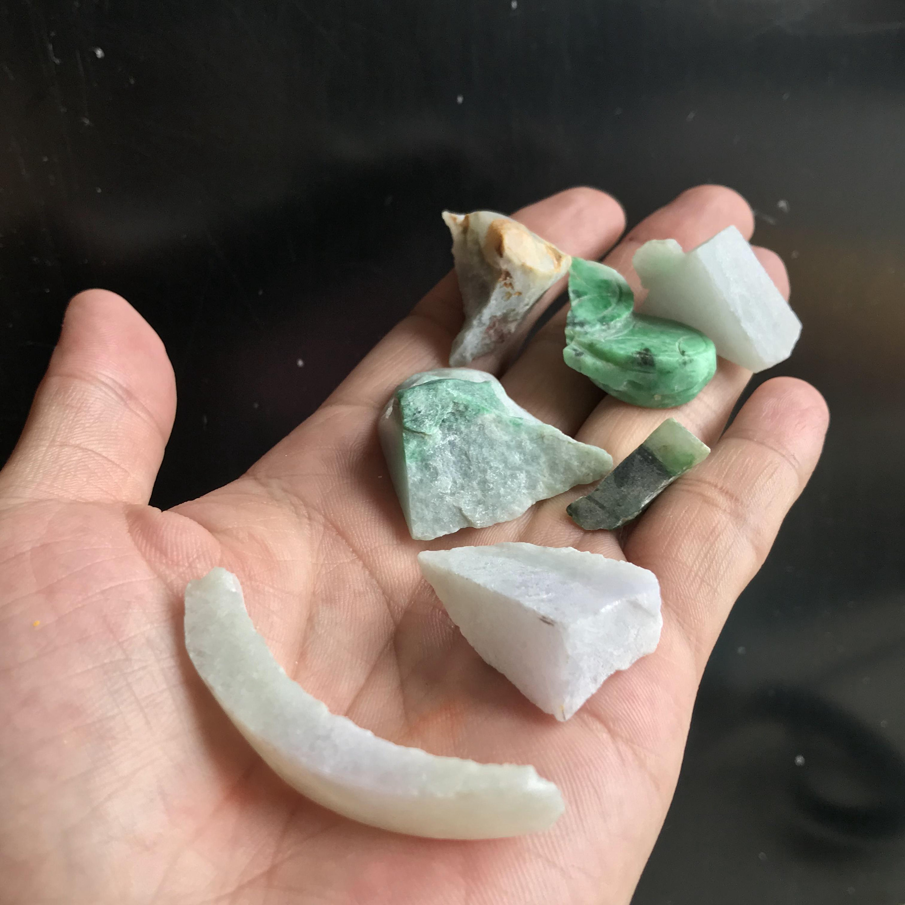 19pcs 157.8g Natural Jadeite Green Raw Stone Burmese Grade A - Etsy