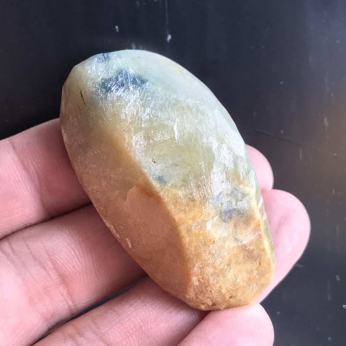 61.5g Natural Jadeite Yellow Green Raw stone Burmese Grade A | Etsy