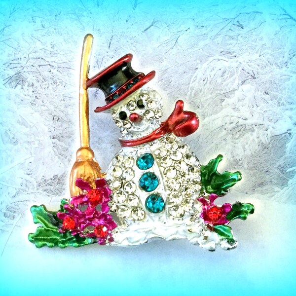 Snowman Pin - Etsy