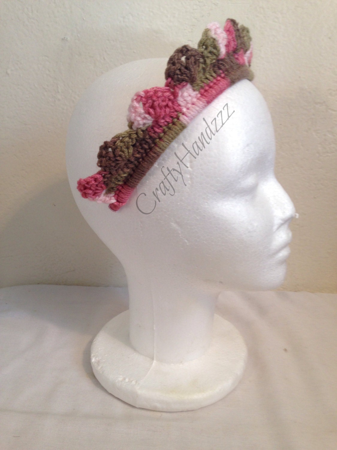Crochet Princess Tiara Crown Head Band - Etsy