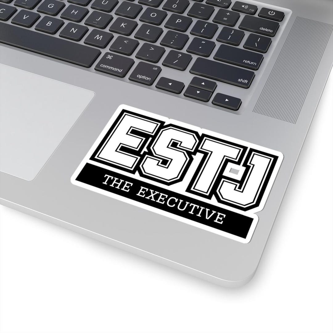 ESTJ Vinyl Sticker - the Executive MBTI Sticker, Bold Organizer Gift ...