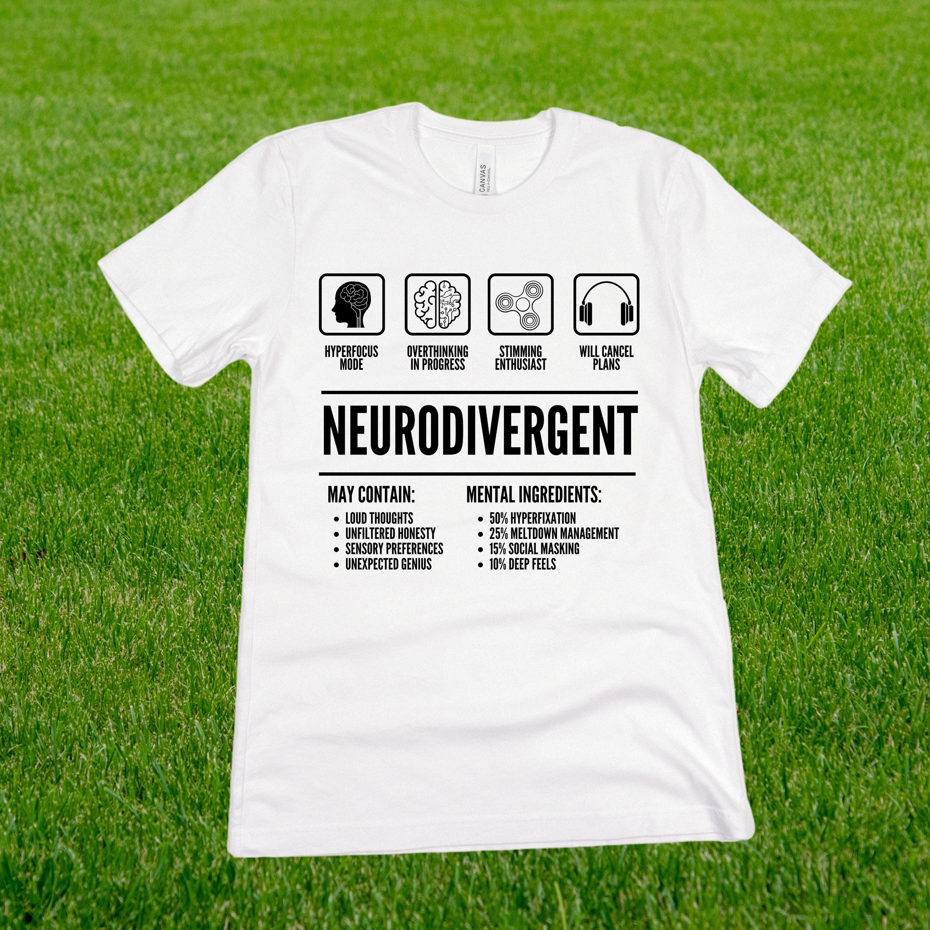 Neurodivergent Shirt, Autism Label Shirt, Autistic Pride, Customize ...