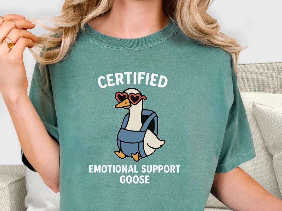 Silly Goose Shirt, Got Too Silly Shirt, Emotional Support Goose, Bad ...