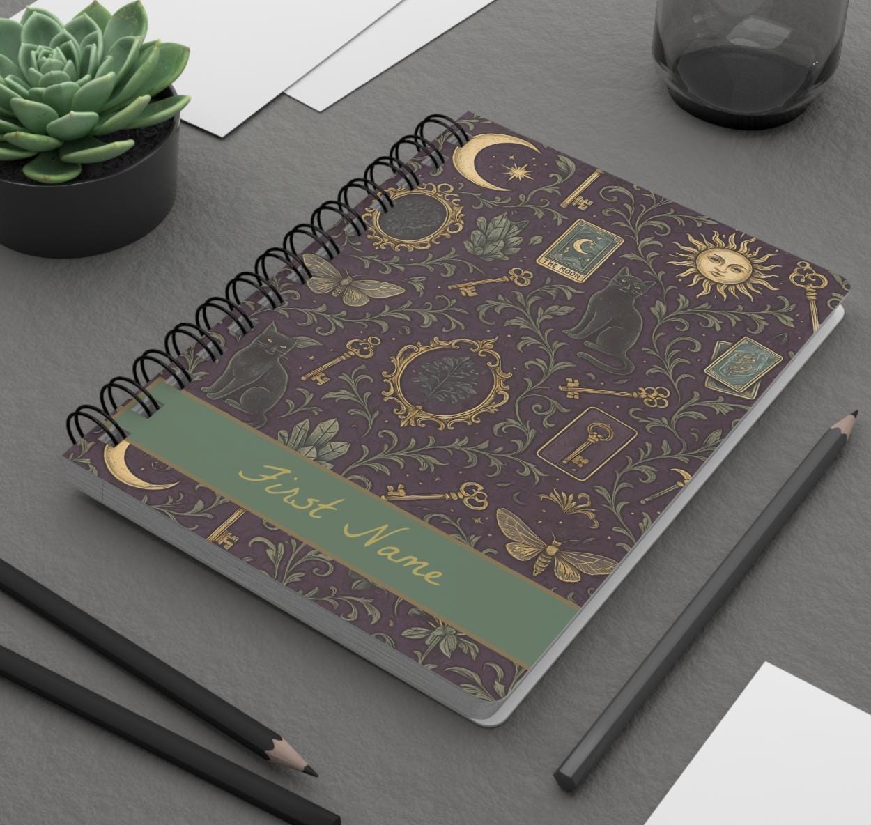 Custom Witchy Journal, Personalized Journal, Witchy Stuff, Witchy ...