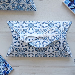 Pack of 10 Portuguese Tile Favor Boxes, Blue Favor Boxes, Party Tile ...