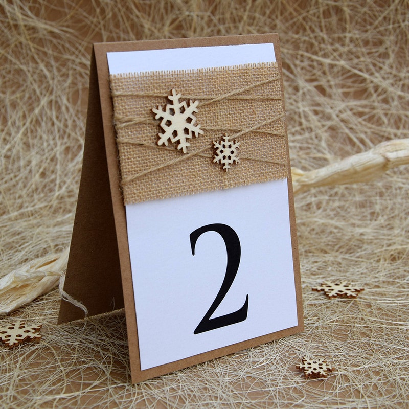 Burlap Table Numbers - Etsy