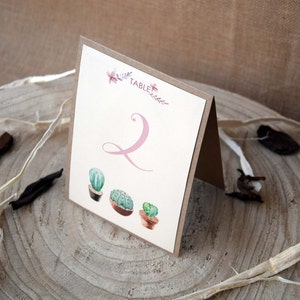 Cactus Wedding Table Numbers Succulents Table Numbers Unique - Etsy