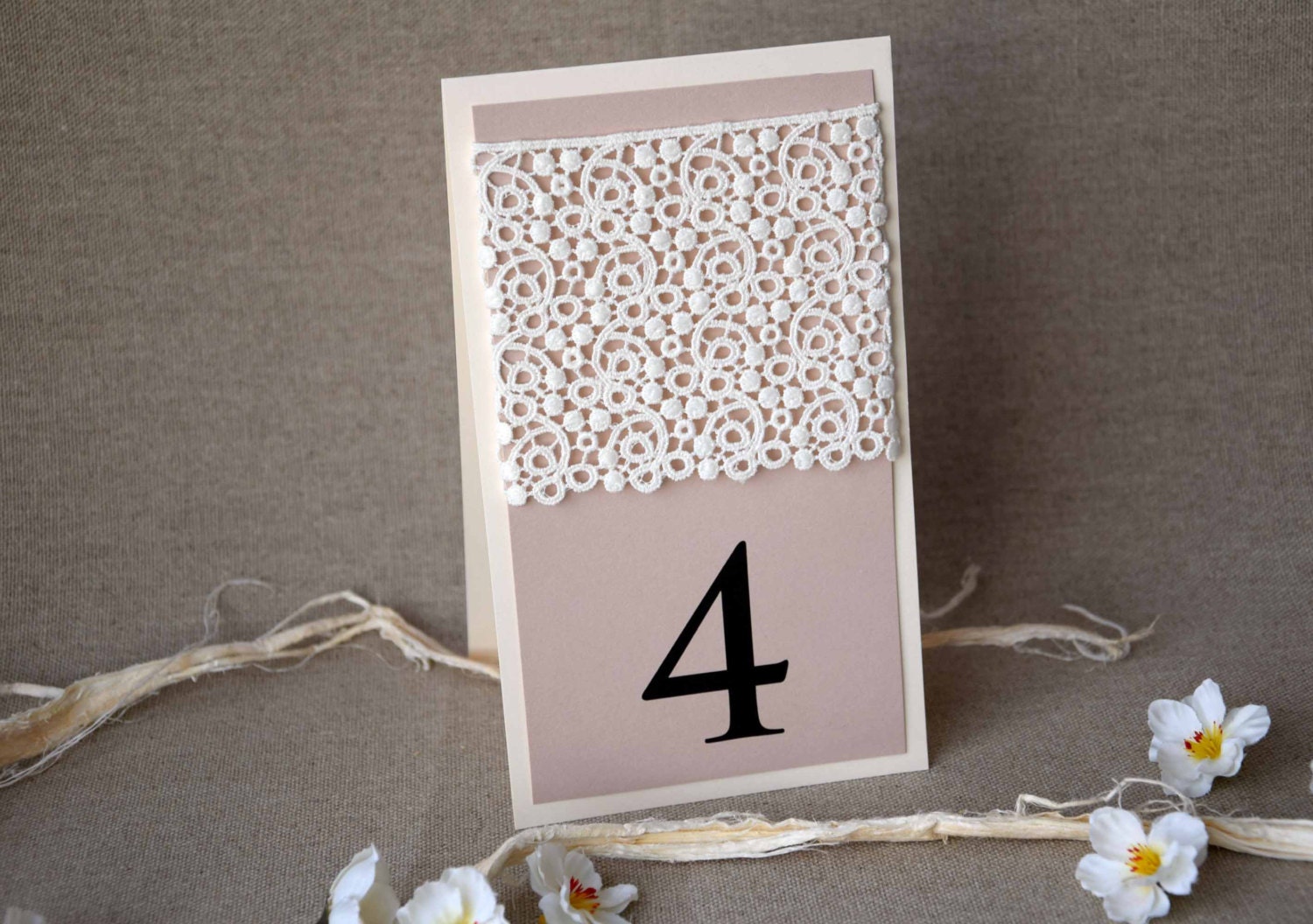 Wedding Lace Table Number, Rustic Table Number, Escort Cards, Wedding ...