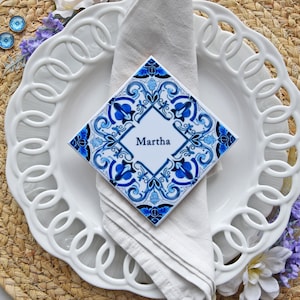 Set of 2 Portuguese Tiles With Guest's Name, Albufeira Collection ...