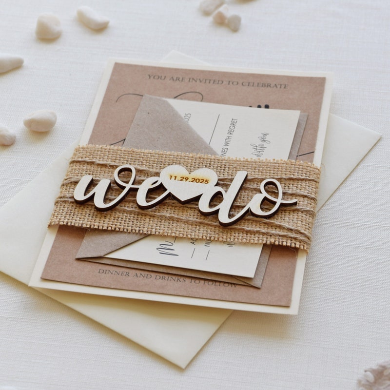Rustic Invitation - Etsy