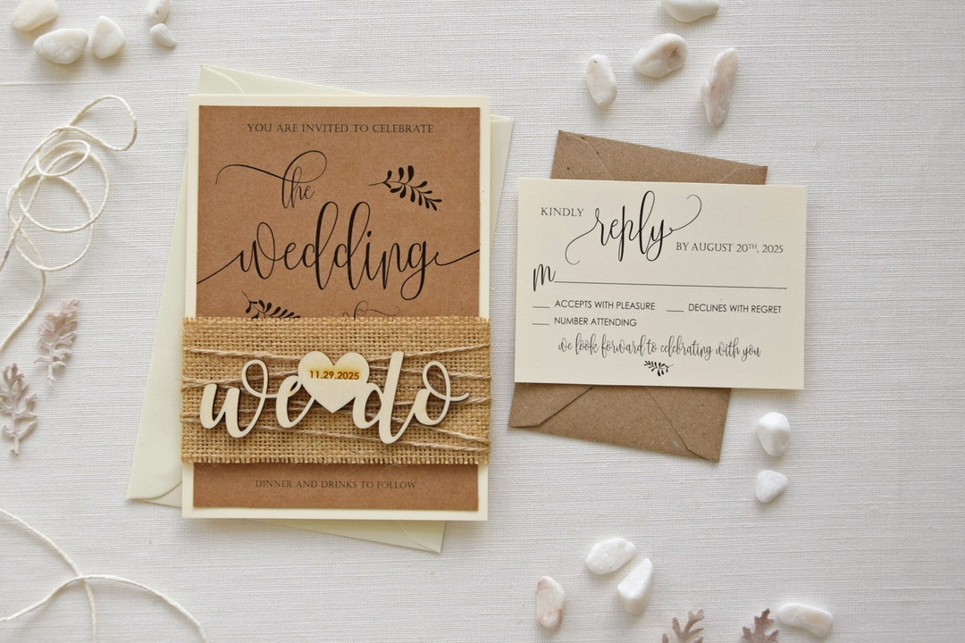 Rustic Wedding Invitations, Personalized Wedding Invitations ...