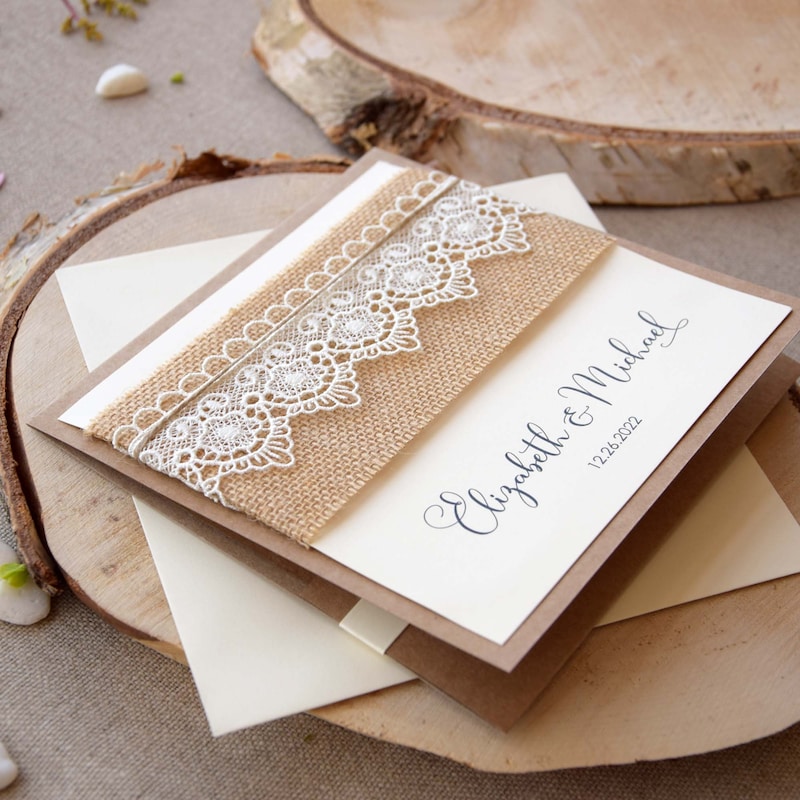 Lace Wedding Invites - Etsy
