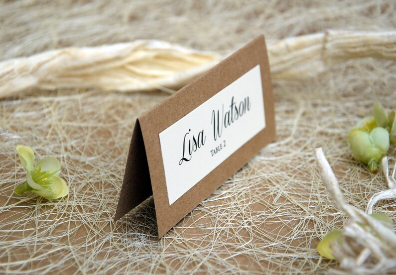Simple Wedding Place Cards Wedding Place Cards Escort Cards - Etsy