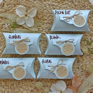 Pack of 10 Blue Favor Boxes, Baby Shower Favor Boxes, Embossed Party Favor Boxes, Shower Favor ...