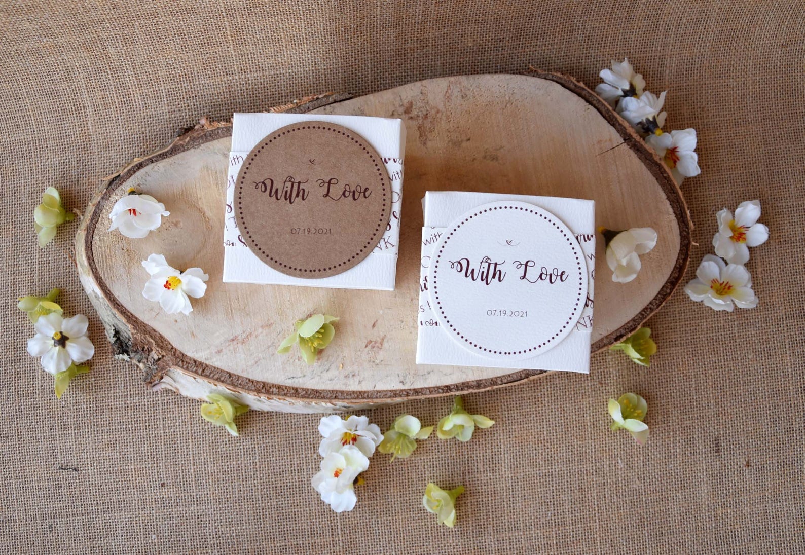 Personalized Square Wedding Favor Boxes, Custom Wedding Gift Boxes ...