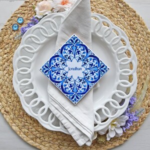 Set of 2 Portuguese Tiles With Guest's Name, Lisbon Collection ...