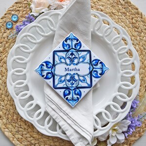 Set of 2 Portuguese Tiles With Guest's Name, Lisbon Collection ...