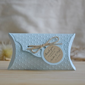 Pack of 10 Blue Favor Boxes, Baby Shower Favor Boxes, Embossed Party ...