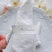 The Linen Verse Place Card, Scroll Edition, Minimalist Name Card With ...