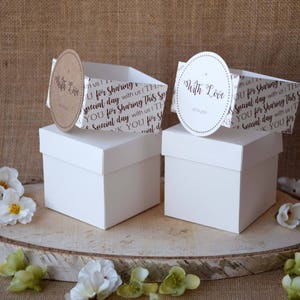 Personalized Square Wedding Favor Boxes, Custom Wedding Gift Boxes ...