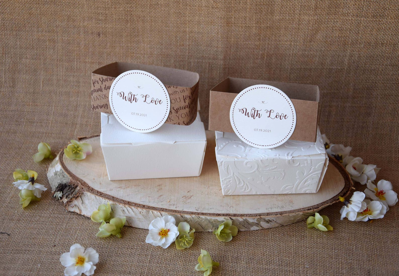 Party Gift Boxes White Birthday Favor Boxes Christmas Favor | Etsy