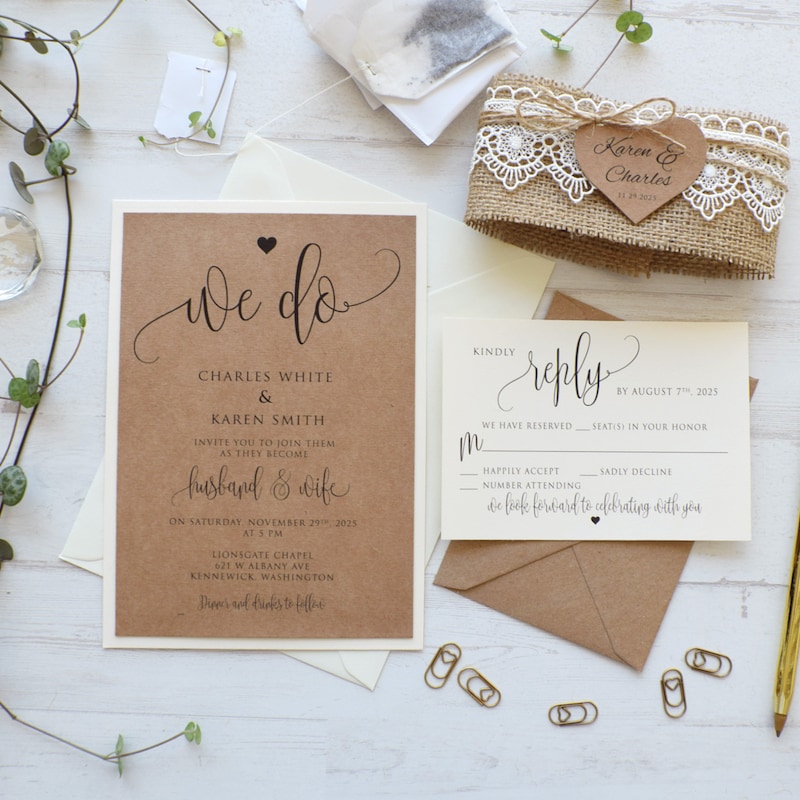 Country Wedding Invitation - Etsy