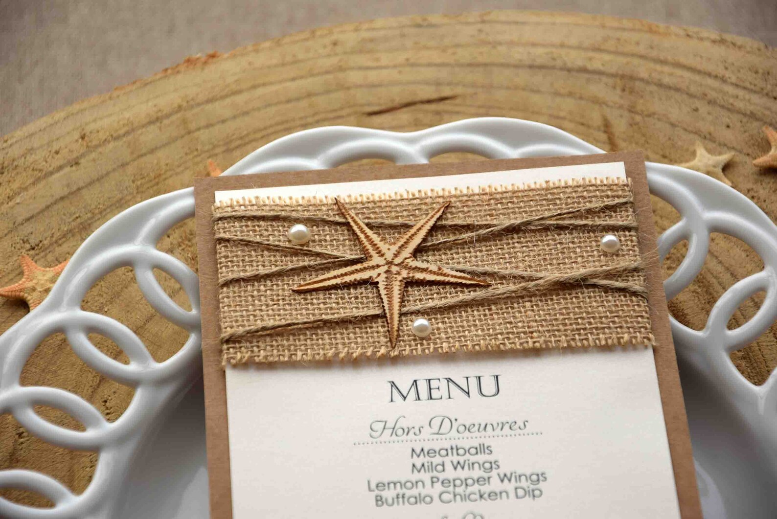 Beach Wedding Menu Wedding Dinner Menu Bridal Shower Menu | Etsy