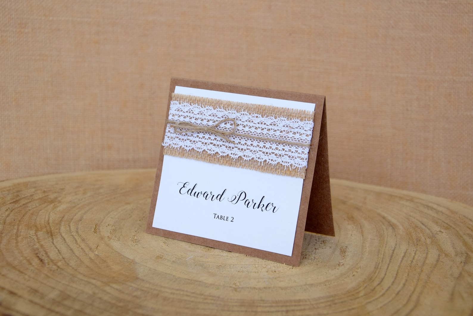 White Lace Wedding Place Cards, Rustic Place Cards, Escort Cards ...