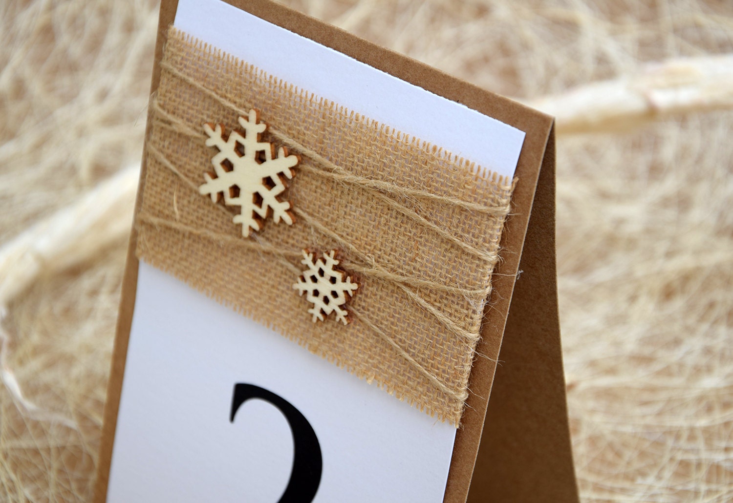 Winter Table Number Winter Wedding Snowflake Table Number | Etsy