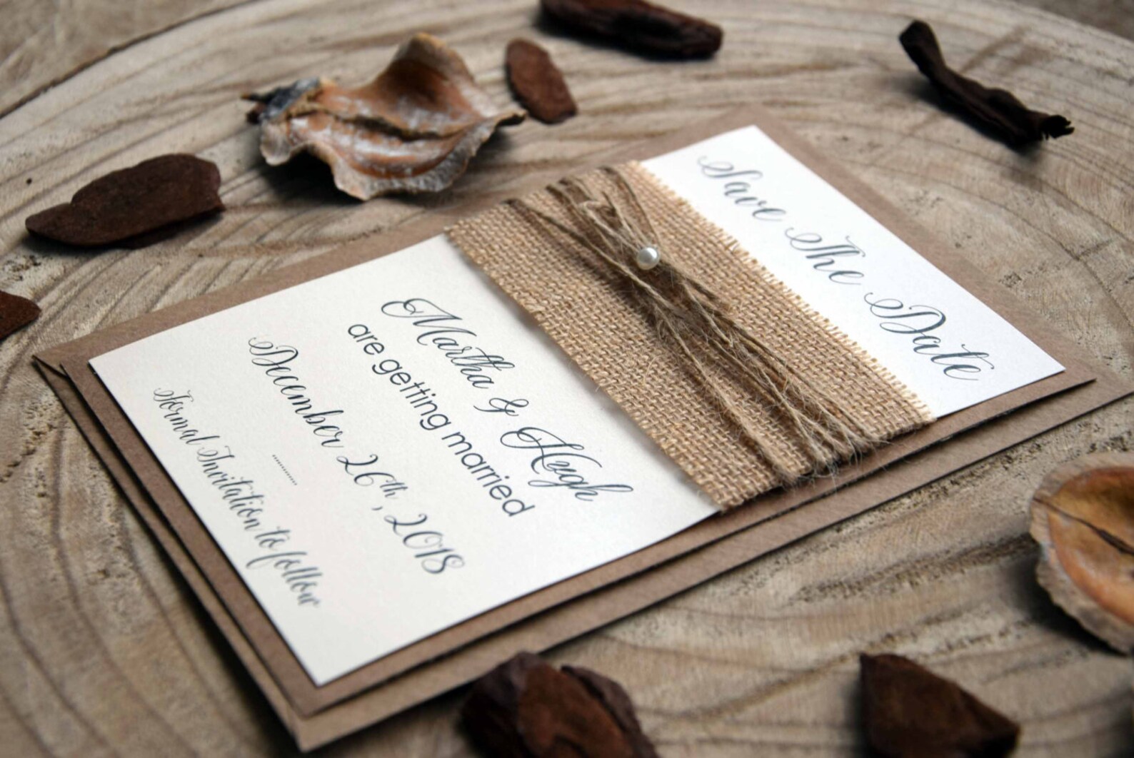 Wedding Save the Date Cards Rustic Wedding Save the Dates - Etsy