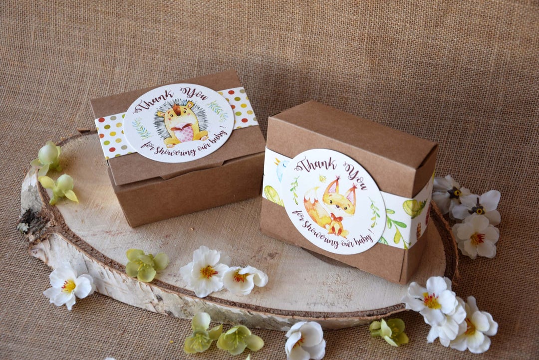Baby Shower Favor Boxes, Personalized Large Party Favor Boxes, Rustic ...
