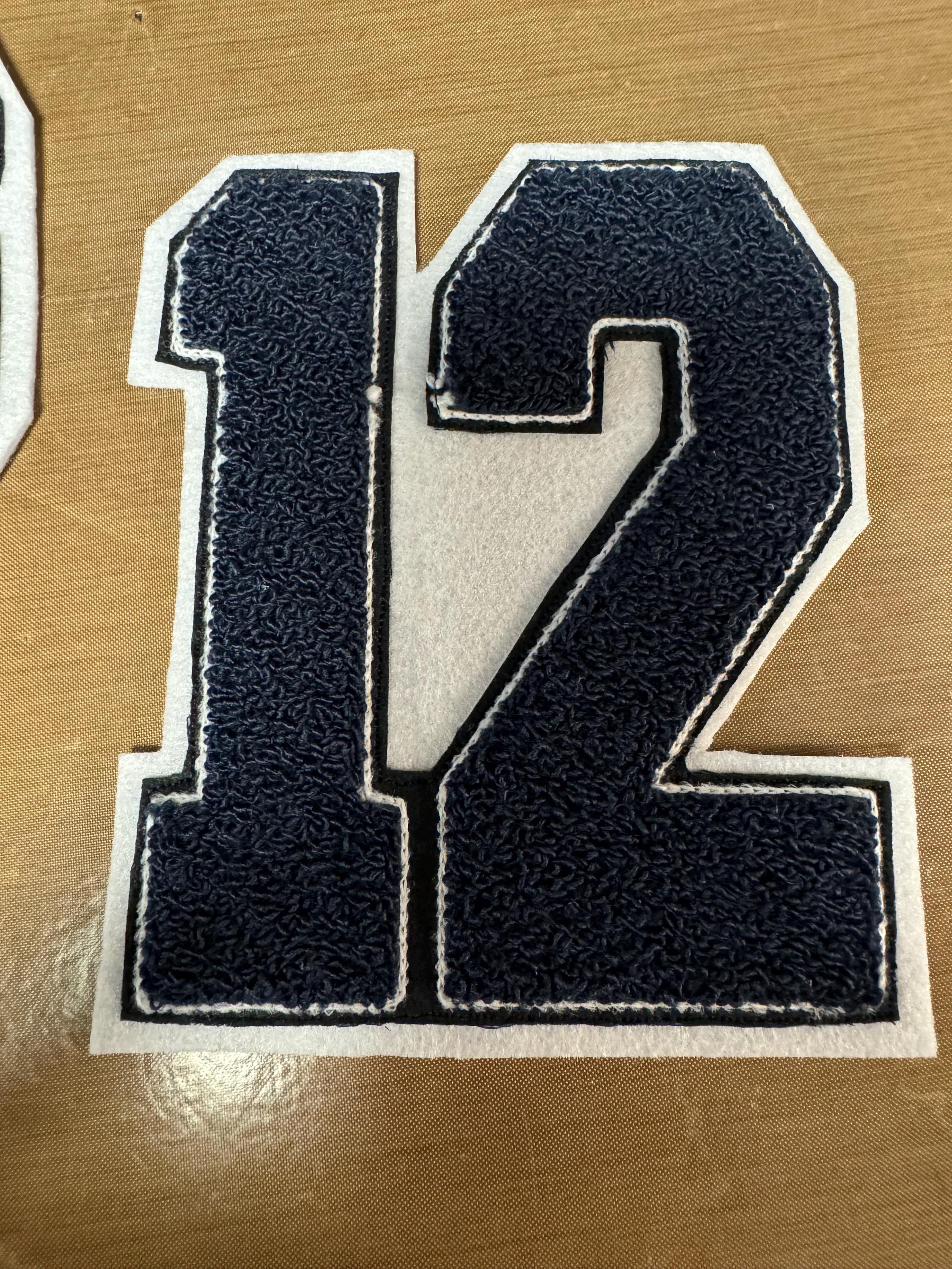 Sports Numbers Chenille Letterman Jacket Patches - Etsy