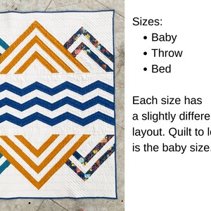 Little Three Creeks Quilt Pattern - Modern Mountain Quilt - Three ...